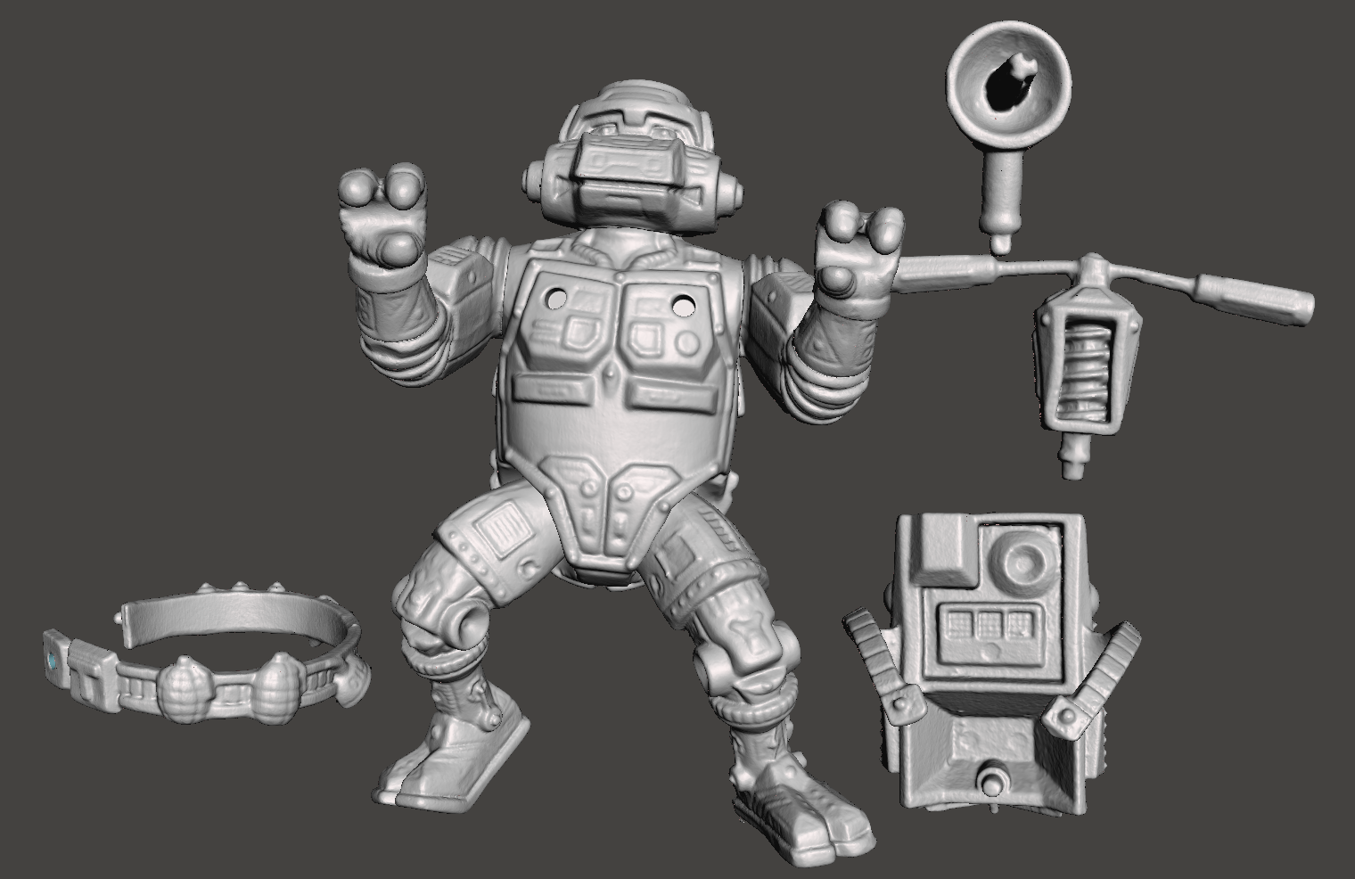 Fichier OBJ METALHEAD ROBOT VINTAGE TMNT ( TEENAGE MUTANT NINJA TURTLES ...