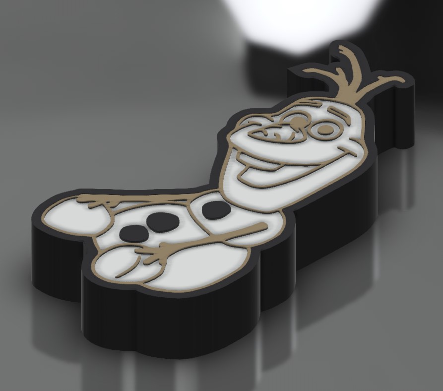 STL file Olaf" lamp 🔦 ・3D printing design to download・Cults