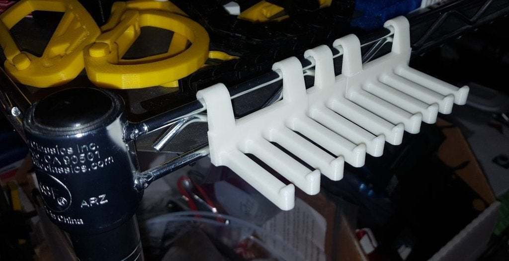 Free STL file cable tray for a wire rack shelf 🔌 ・3D printing model to ...