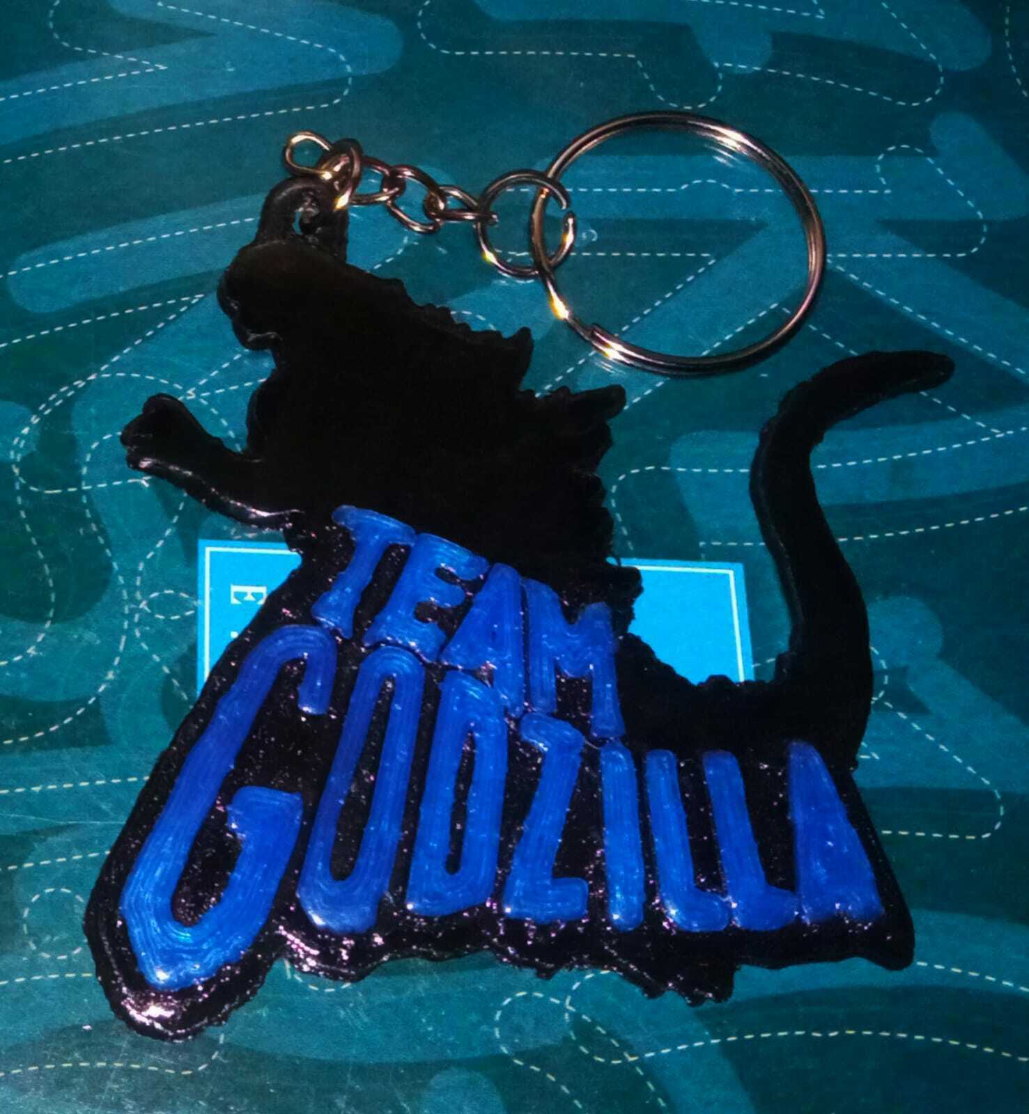 🗝️ Team Godzilla Keychain・Free STL File for ・Cults
