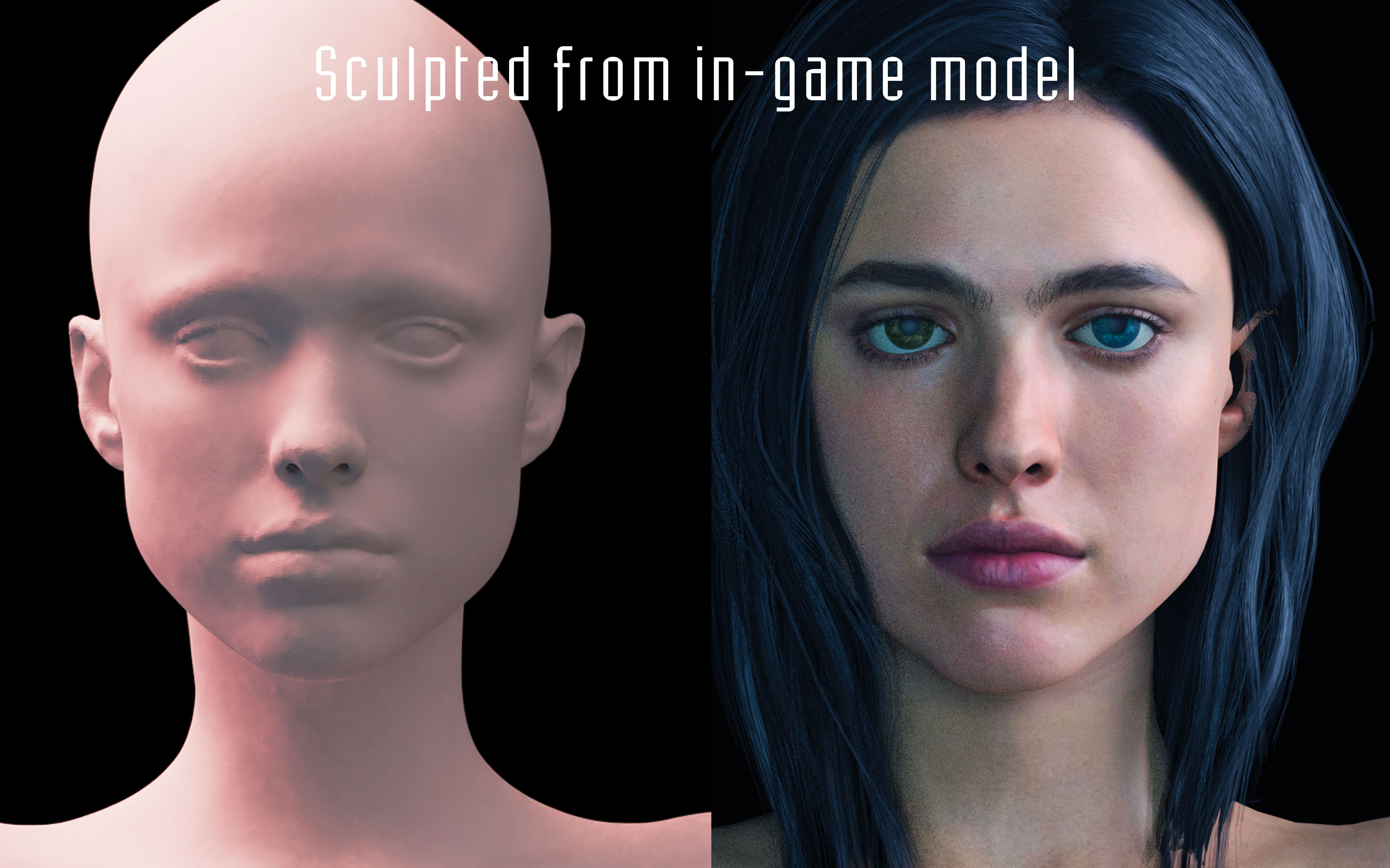 👤 Death Stranding Lockne & Mama Lifesize Bust・ 3D File for ・Cults