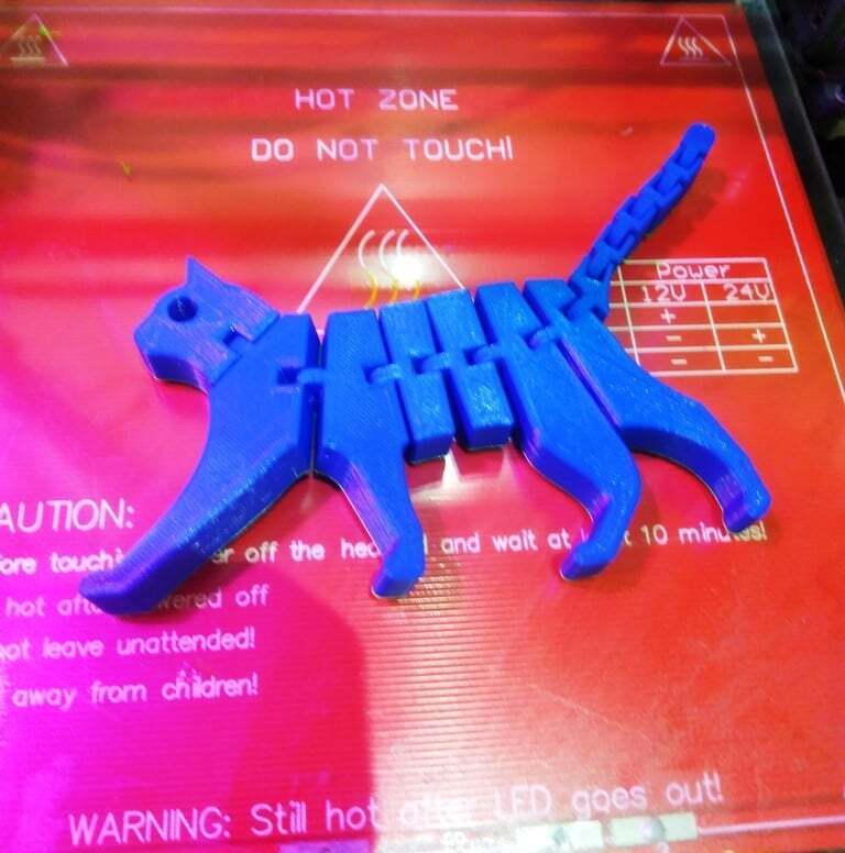 3D printing Flexi Cat keychain・Cults