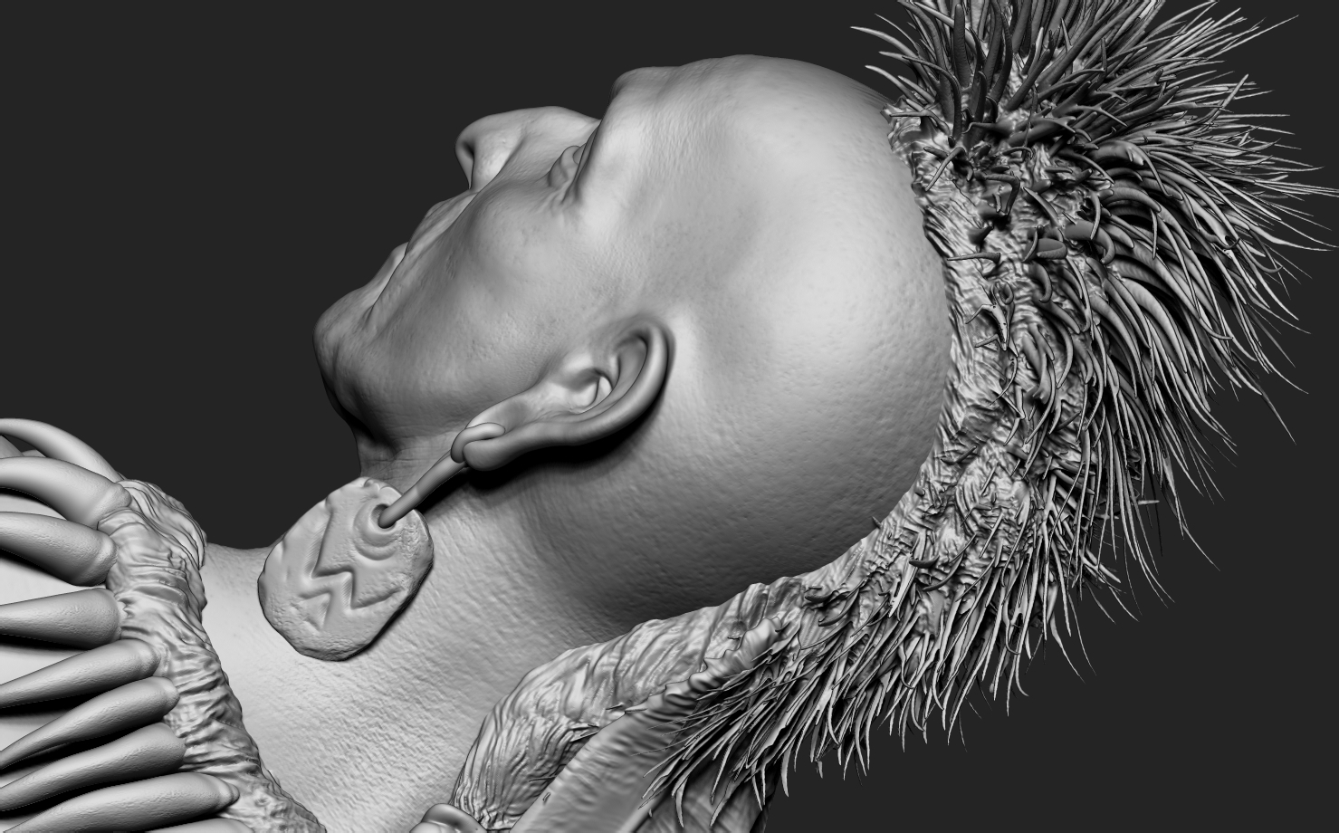 STL file NATIVE AMERICAN WARRIOR MOHAWK 3D PRINT MODEL 👨 (OBJ)・3D ...