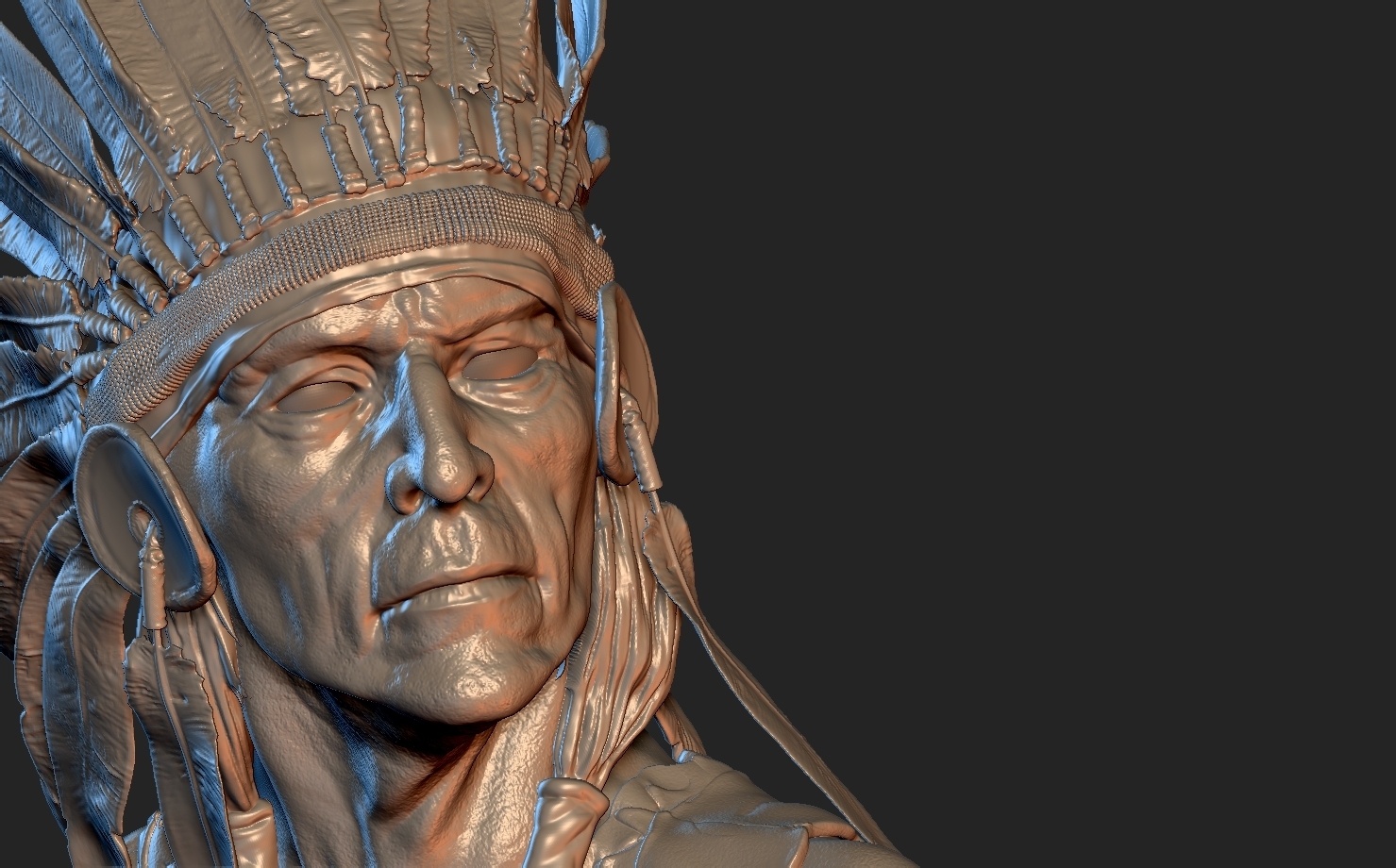 🗿 Native American Proud・ STL File for ・Cults