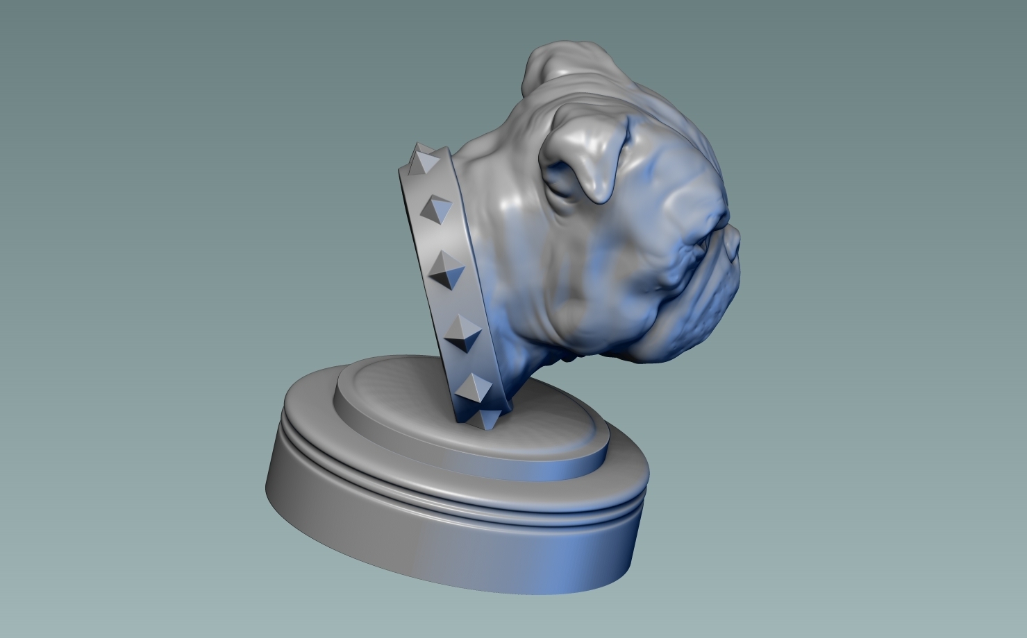 🐕 English Bulldog Head・ STL File for ・Cults