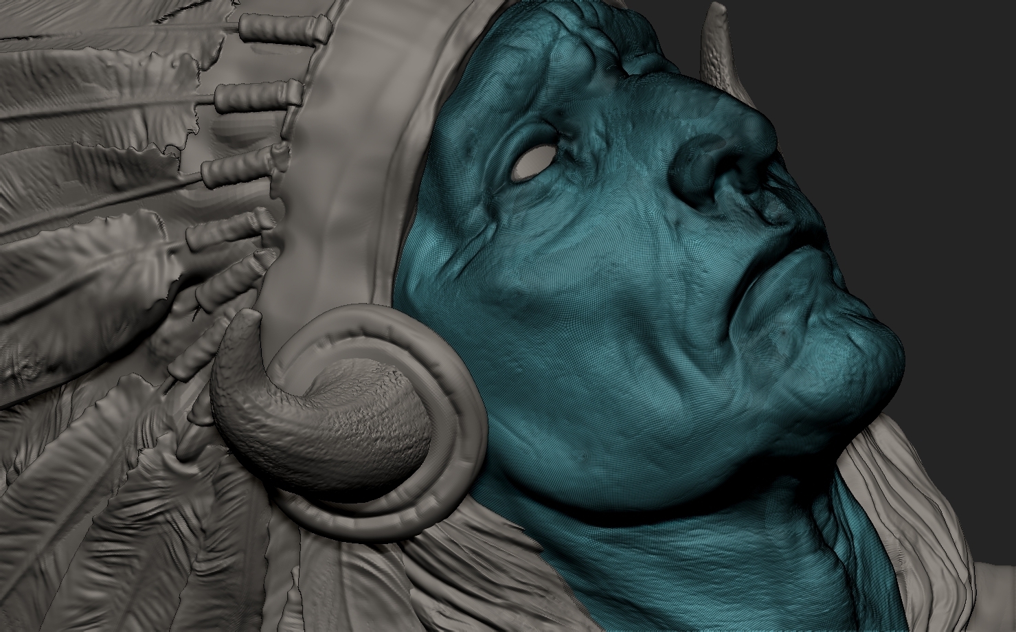 🤠 American Native Warrior 3D print model・ STL File for ・Cults
