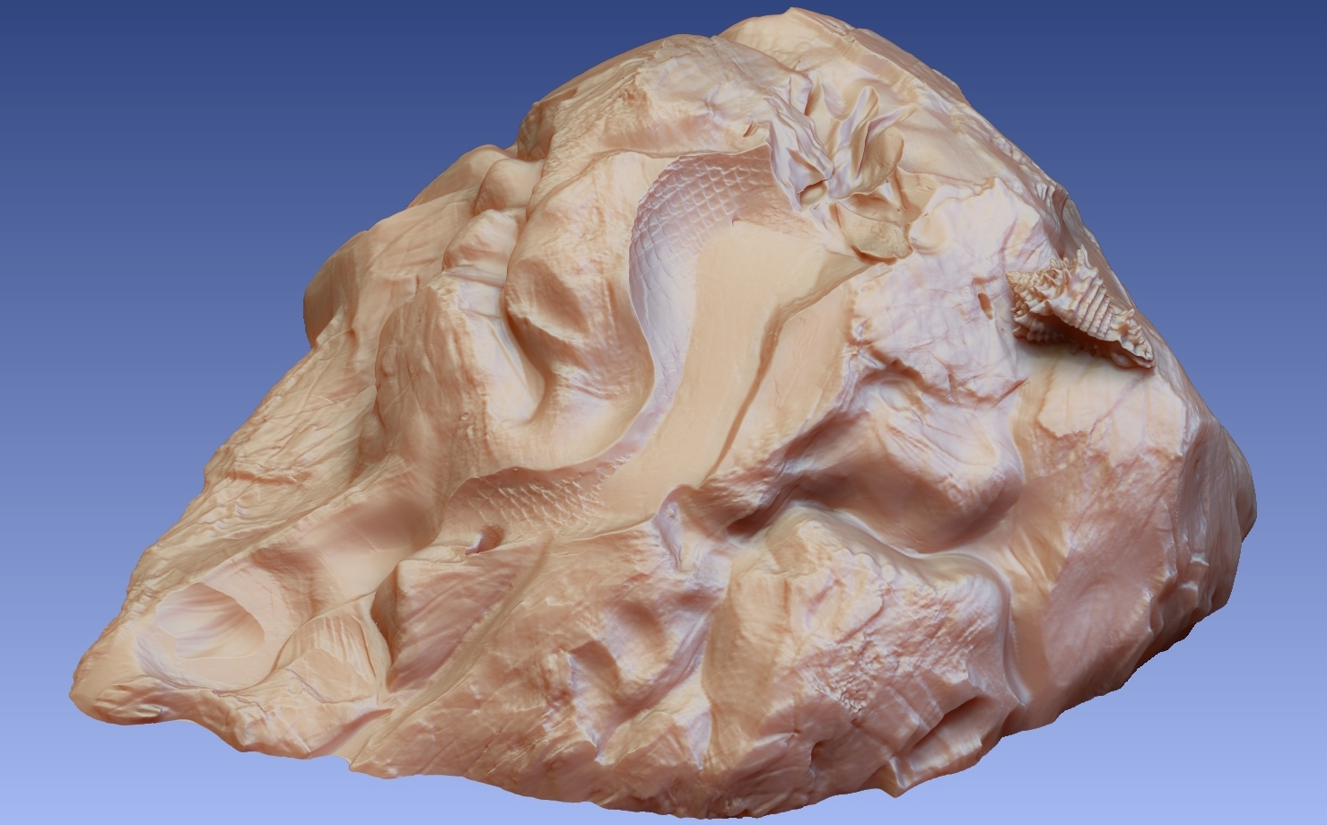 STL file Young Mermaid Listening to Shell 🧜‍♀️ (OBJ)・3D printing model ...