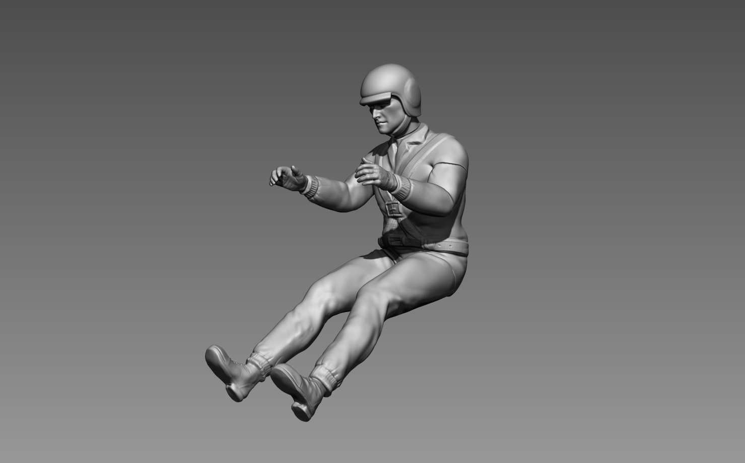 STL file Vintage Car Driver Pilot 🚗 (OBJ)・Model to download and 3D ...