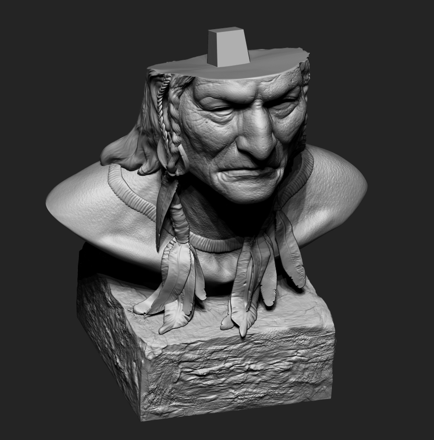 STL file Big Chief Native American 👤 (OBJ and 3MF)・3D printing template ...
