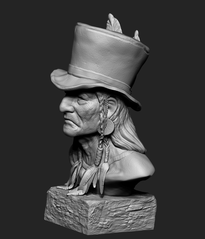 STL file Big Chief Native American 👤 (OBJ and 3MF)・3D printing template ...