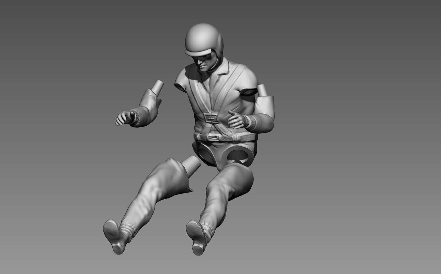 STL file Vintage Car Driver Pilot 🚗 (OBJ)・Model to download and 3D ...