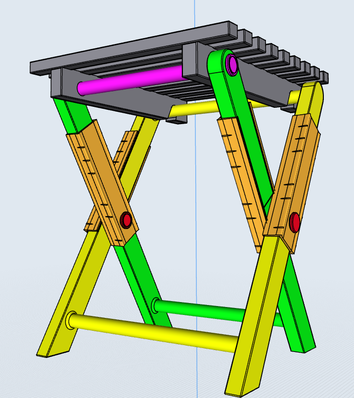 STL file Folding Stool Max_Print_300cm Version 🏠 ・3D printing design to ...