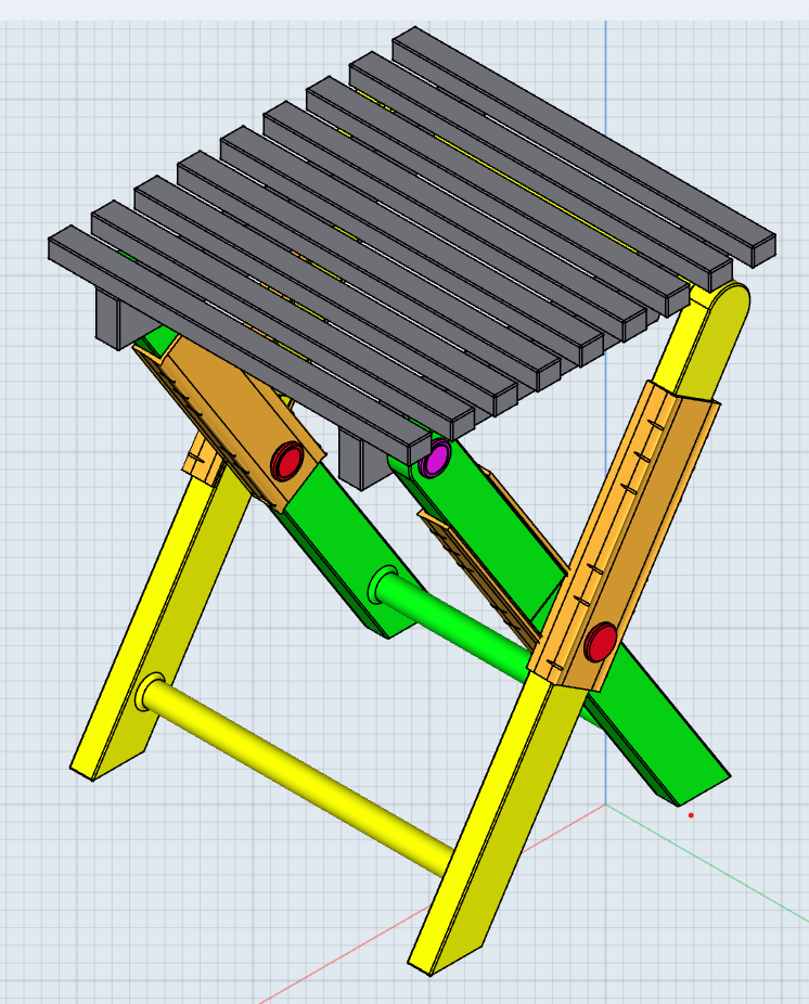 STL file Folding Stool Max_Print_300cm Version 🏠 ・3D printing design to ...