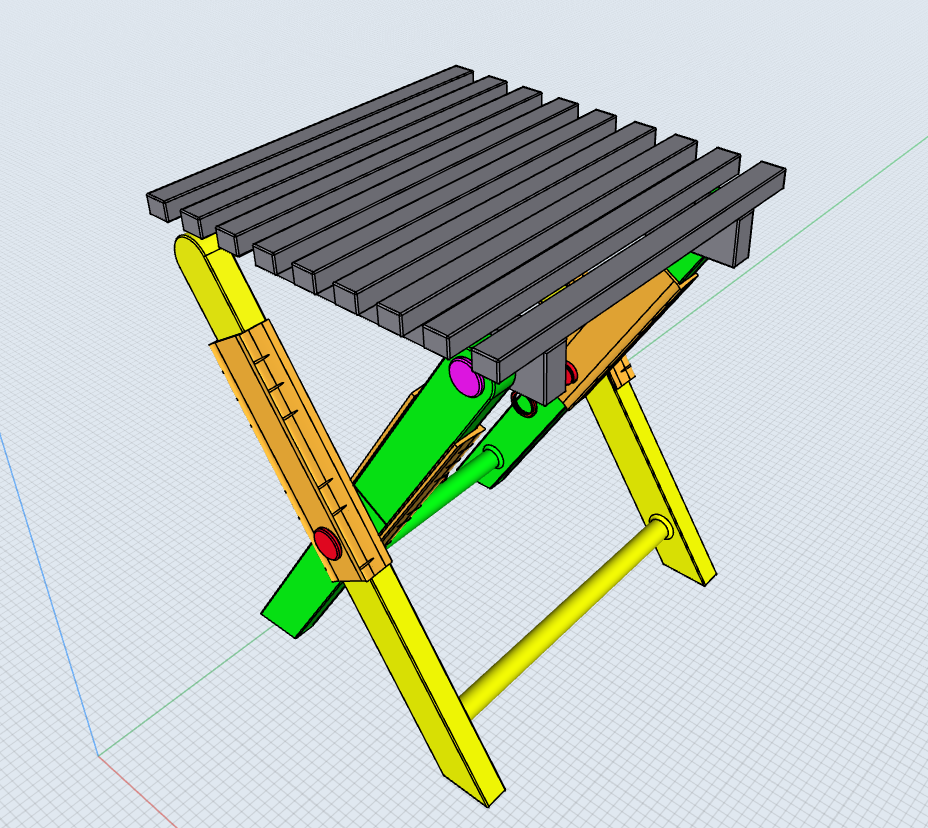 STL file Folding Stool Max_Print_300cm Version 🏠 ・3D printing design to ...