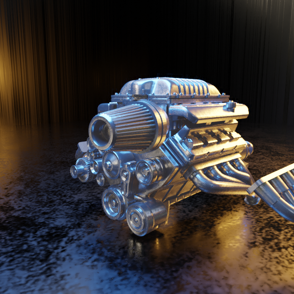 👽 ENGINE - HELLCAT INSPIRED (Detailed and separated parts) 17jan22-02 ...