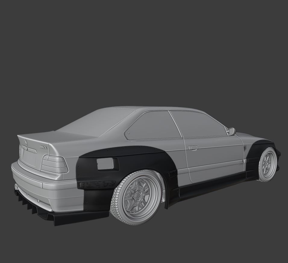 🚗 BODYKIT FOR BMW E36 (Updated 29 sept)・ STL File for ・Cults