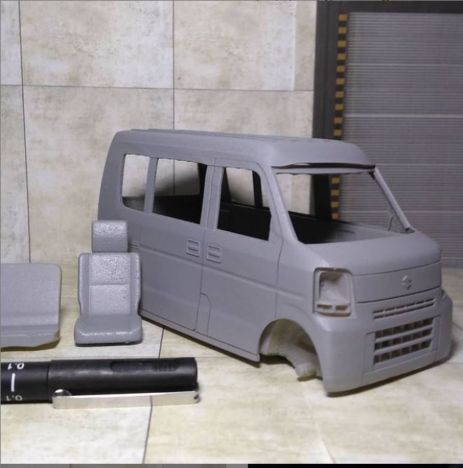 STL file *ON SALE* MODEL KIT: Suzuki Carry/ Every PC Kei car Mini bus ...