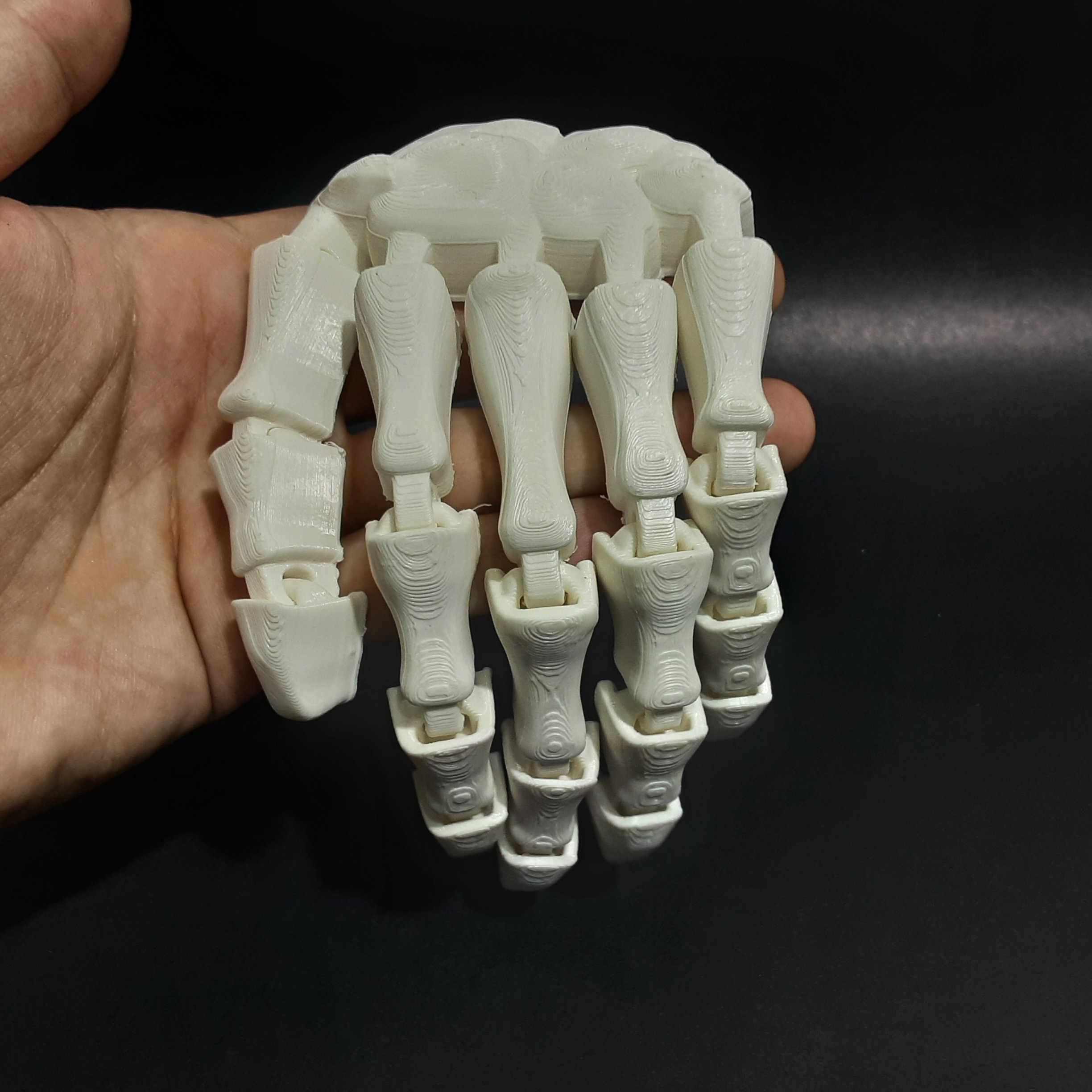 3D printing Skeleton Hand (Flexi print-in-place)・Cults