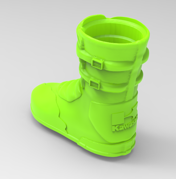 👢 MOTOCROSS MOTORCYCLING BOOT kawasaki nost3d・ STL File for ・Cults