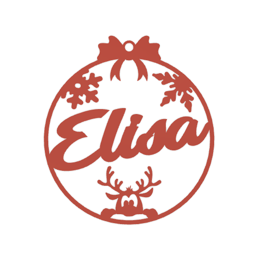 STL file Christmas bauble - Elisa 🎄・3D print design to download・Cults