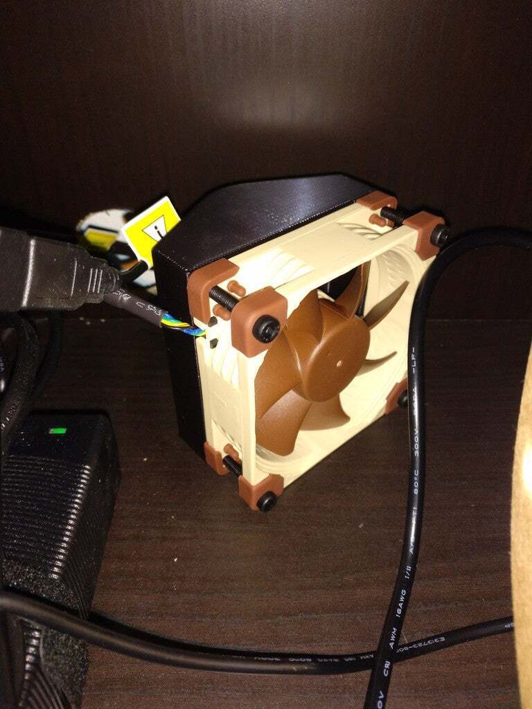 🔧 80mm Noctua Fan Funnel - Customizable!・Free STL File for ・Cults