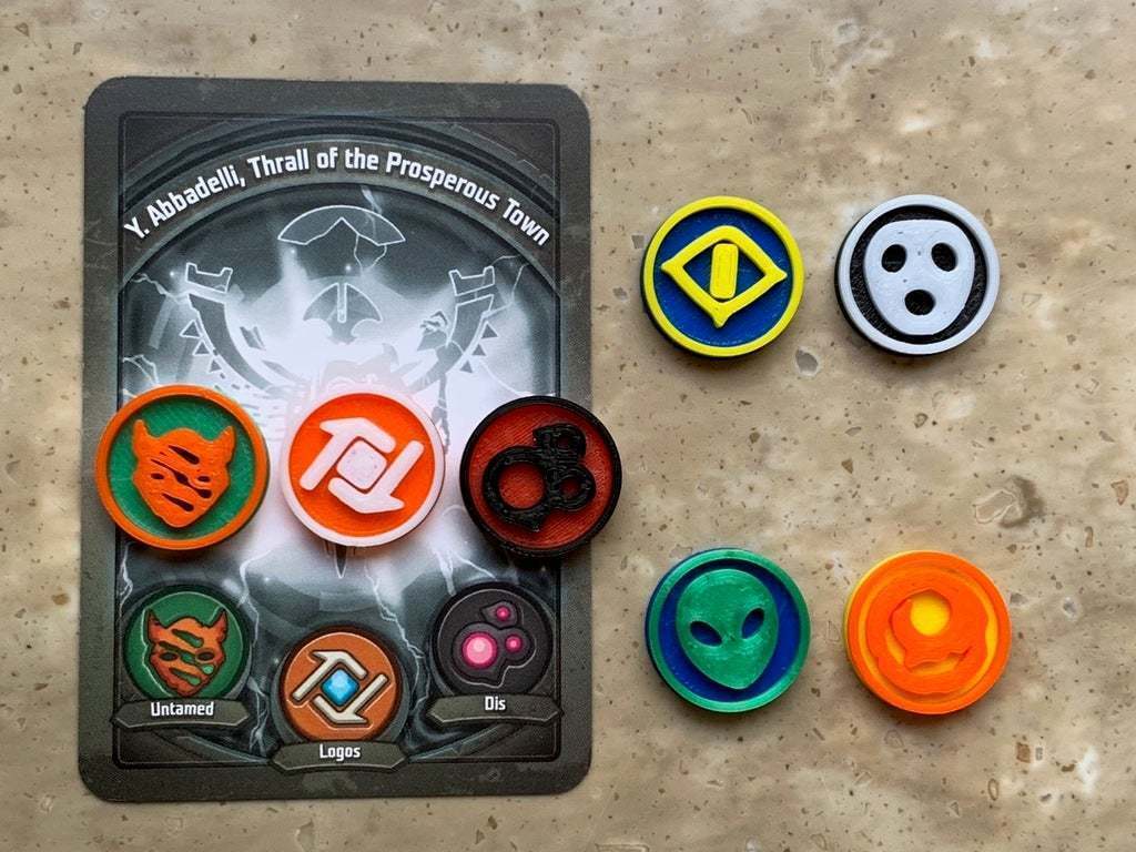 Free STL file KeyForge House Tokens 🏠 ・3D printing template to download ...