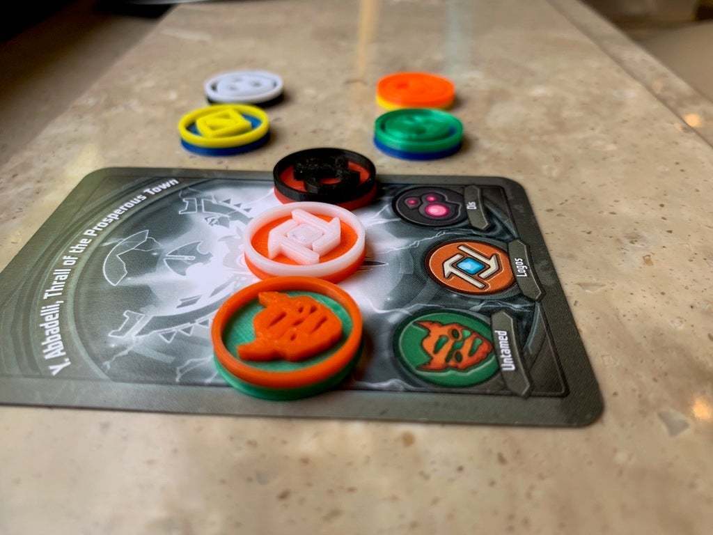 Free STL file KeyForge House Tokens 🏠 ・3D printing template to download ...