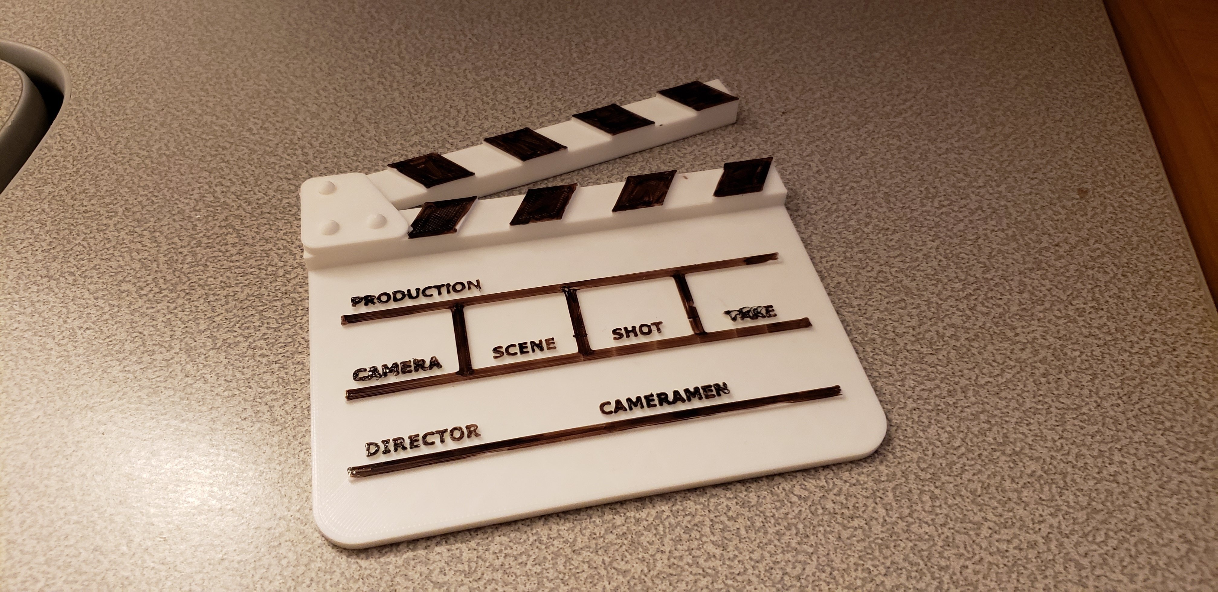 3D printing Clapper Slate・Cults