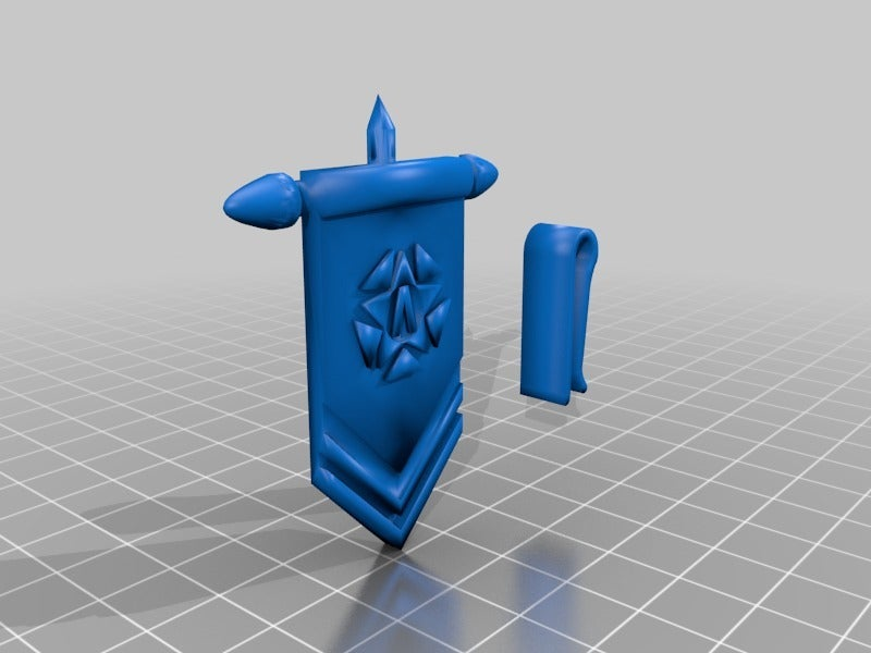 Free STL file Initiative Banner with Emblem 🧞‍♂️ (OBJ)・3D printing ...