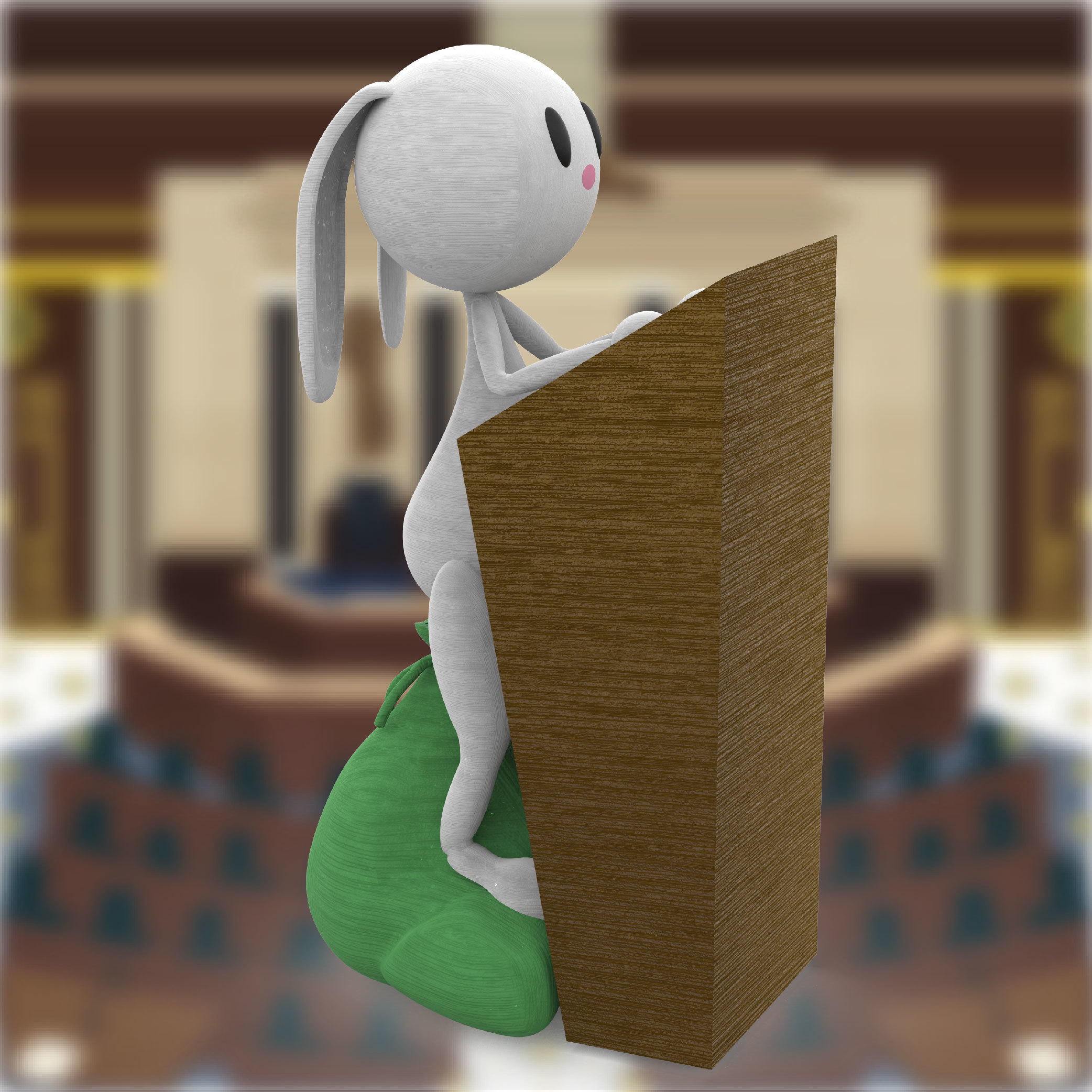 STL file Political Rabbit 🐇・3D printer design to download・Cults