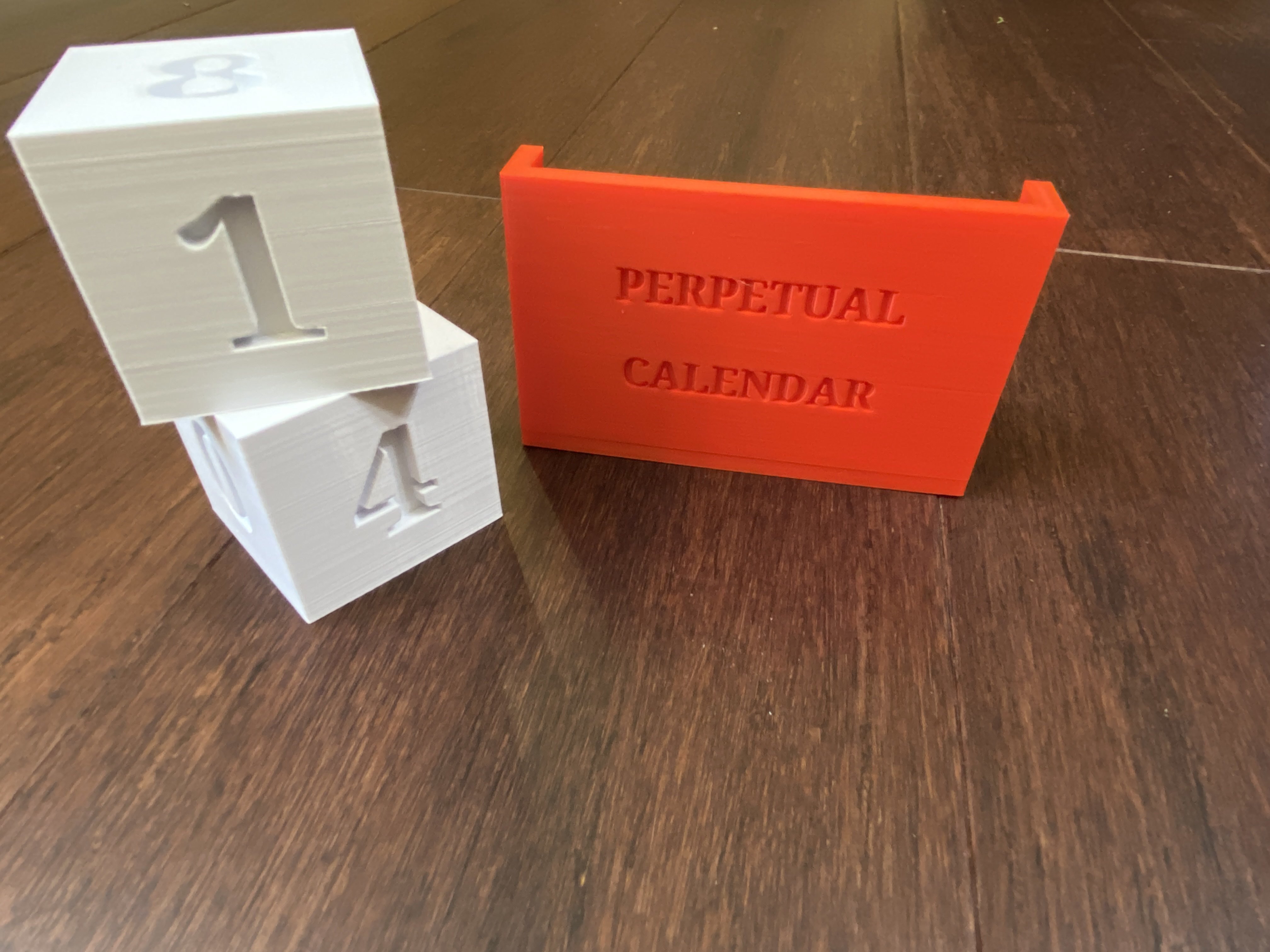 STL file Perpetual Calendar 📅 ・Model to download and 3D print・Cults