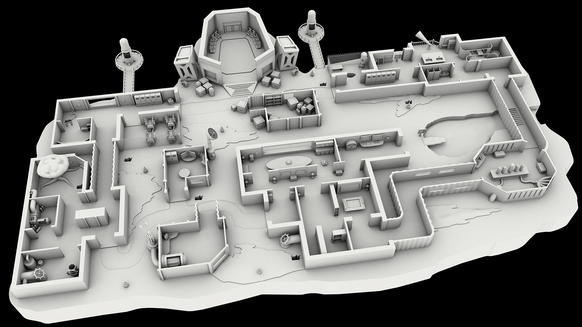 STL file AMONG US POLUS - MAP 🗺️ ・3D print design to download・Cults