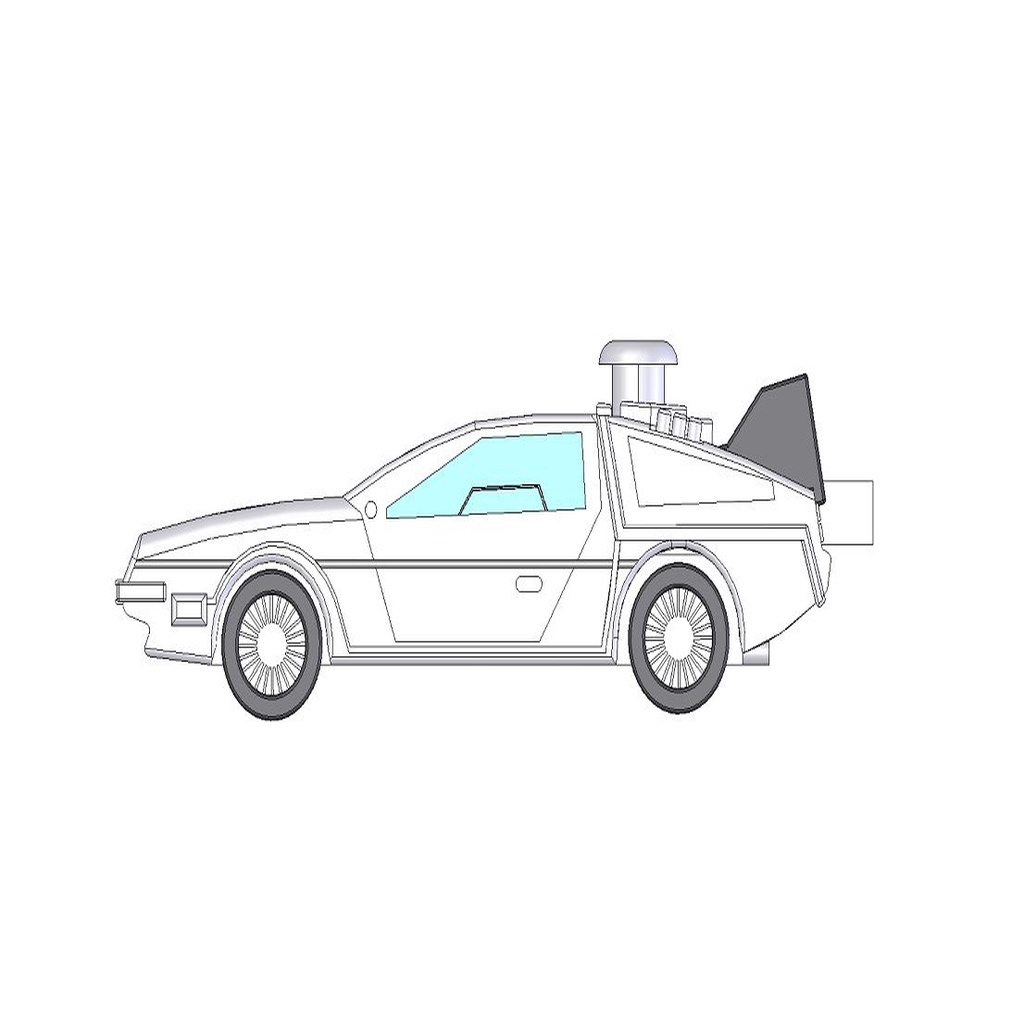 Free 3D file DeLorean, Timemachine, Back to the future, balloon power 🔙・3D print design to ...