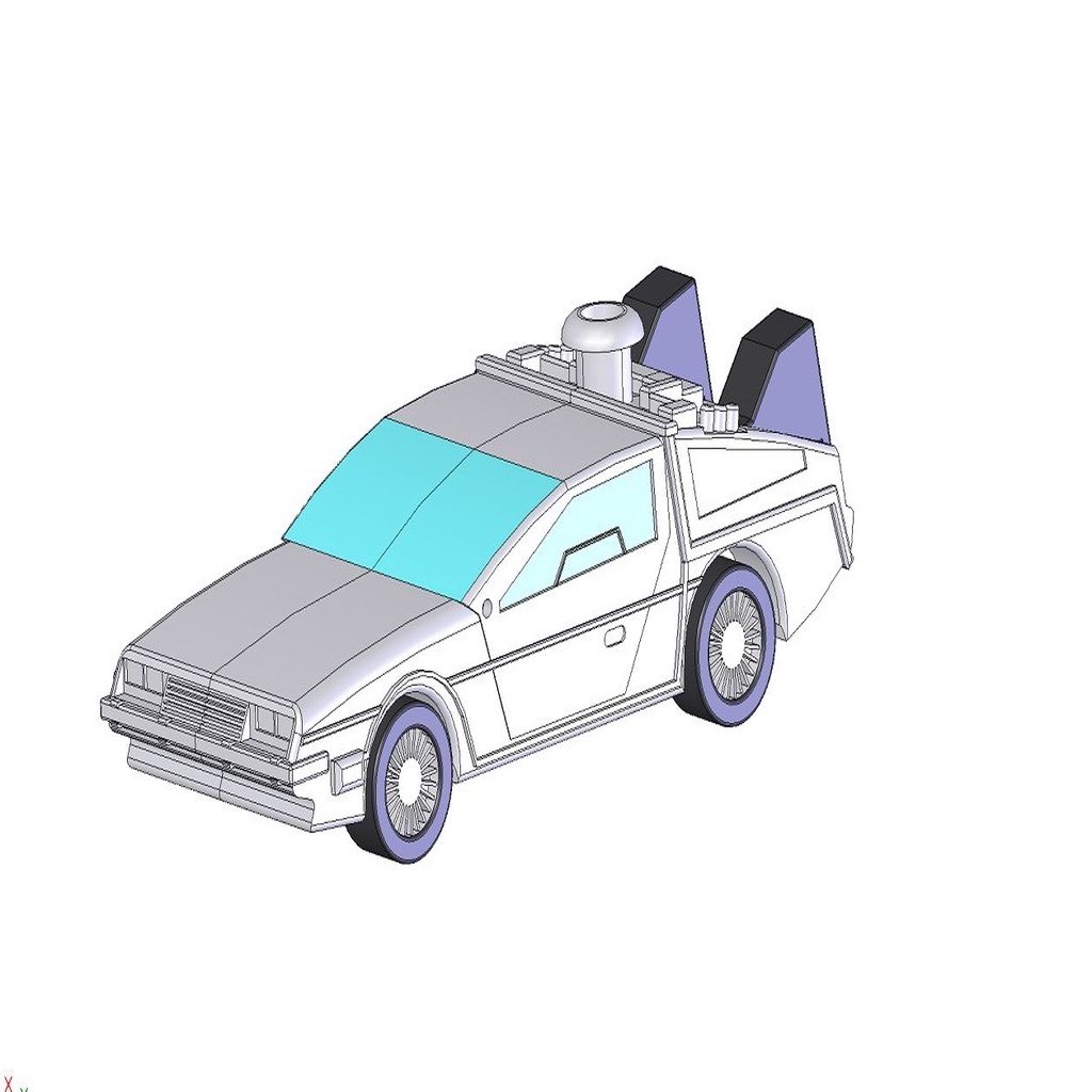 Archivo 3D gratuito DeLorean, Timemachine, Regreso al futuro, energía de globos 🧞‍♂️・Design para ...