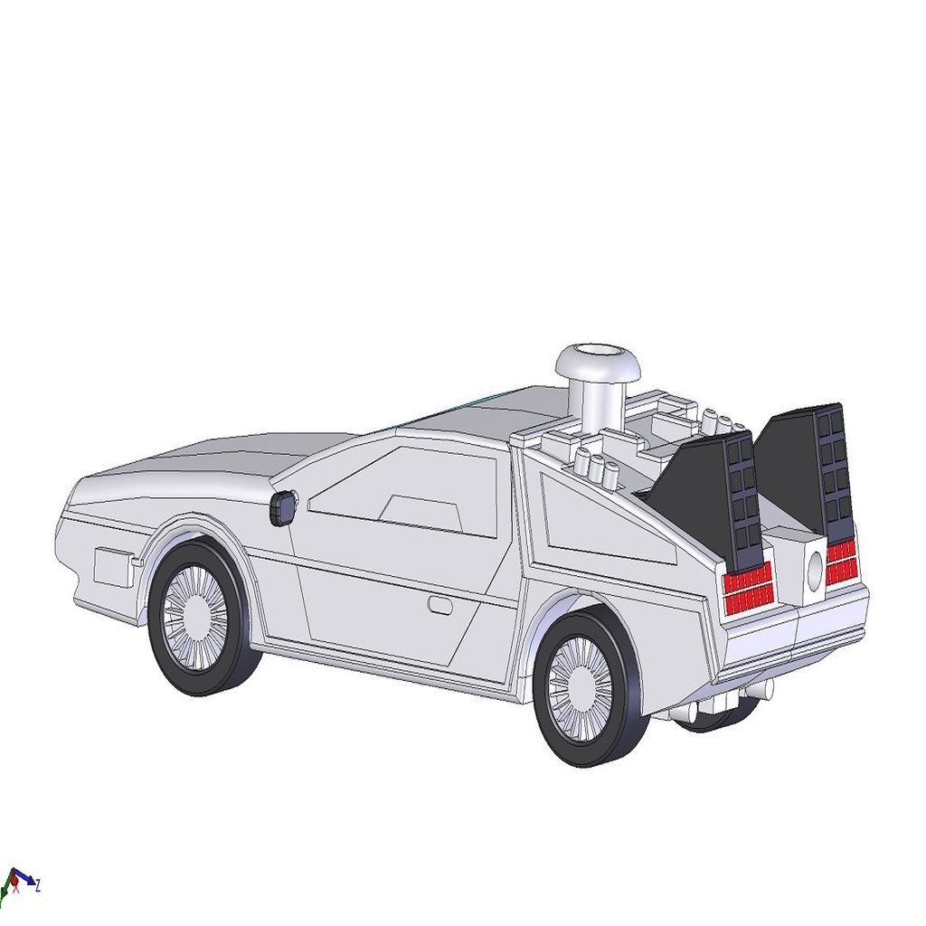 Free 3D file DeLorean, Timemachine, Back to the future, balloon power 🔙・3D print design to ...