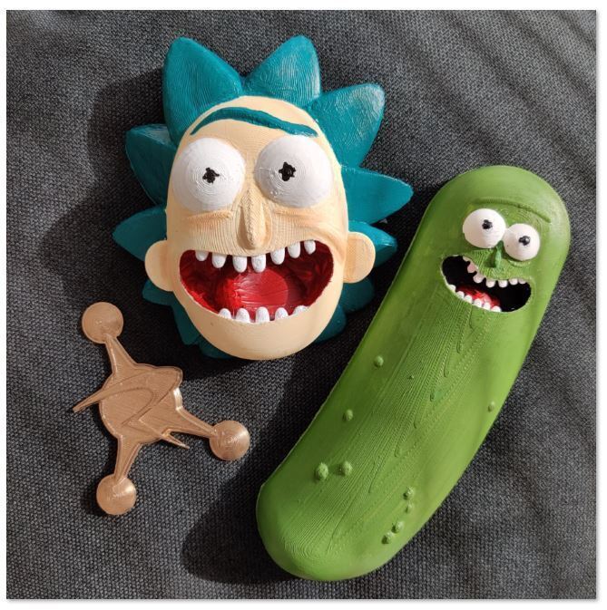 👾 Rick Sanchez (Rick & Morty)・Free STL File for ・Cults