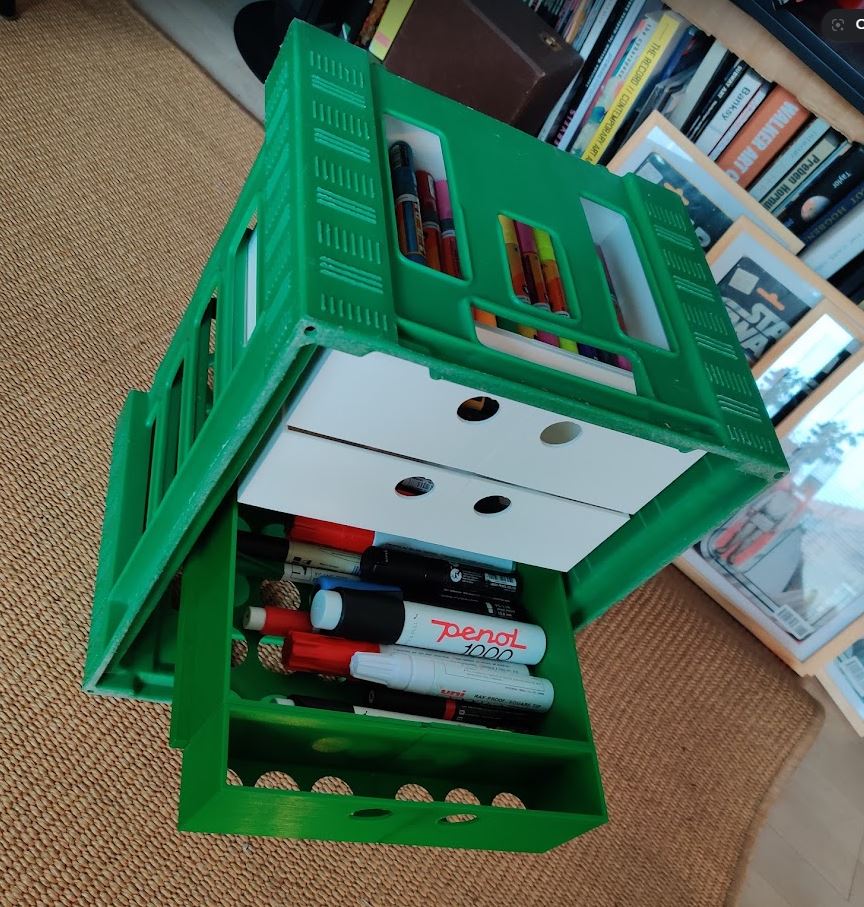 🥛 Got Milk (crate) ? draws for milk crate . Arla style.・ STL File for ...