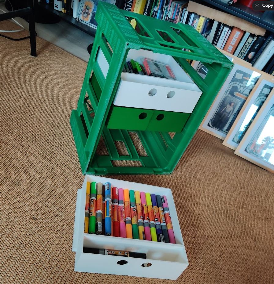 🥛 Got Milk (crate) ? draws for milk crate . Arla style.・ STL File for ...