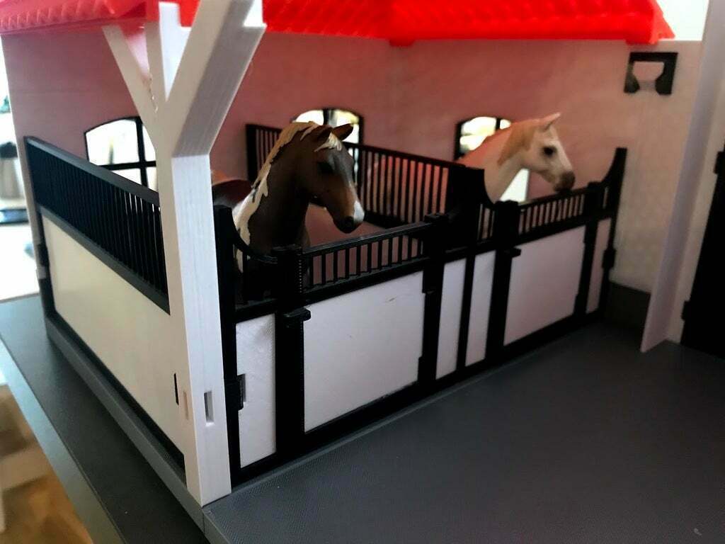 Fichier 3D gratuit Toy Horse Stable in scale 1:24 🐎 ・Design pour ...