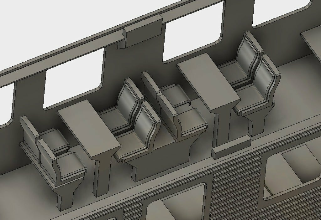 Free STL file Passenger car for OS-Railway - Fully 3D-printable railway ...