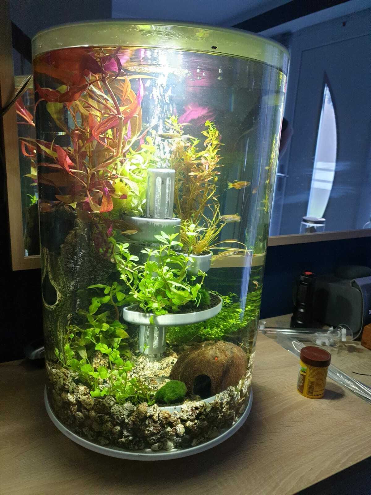 STL file Modularized terrace system for biOrb fish tank 🐠・3D print ...