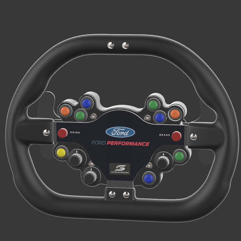 STL file V8 SUPERCARS STEERING WHEEL V2 🛞 ・3D printing template to ...