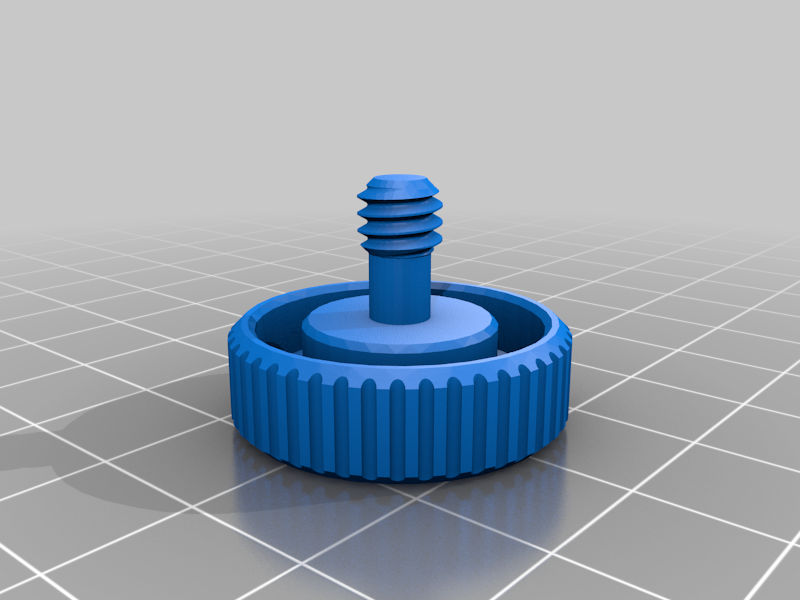 🔩 1/4"-20 nut (screw) for photo camera mount・Free STL File for ・Cults