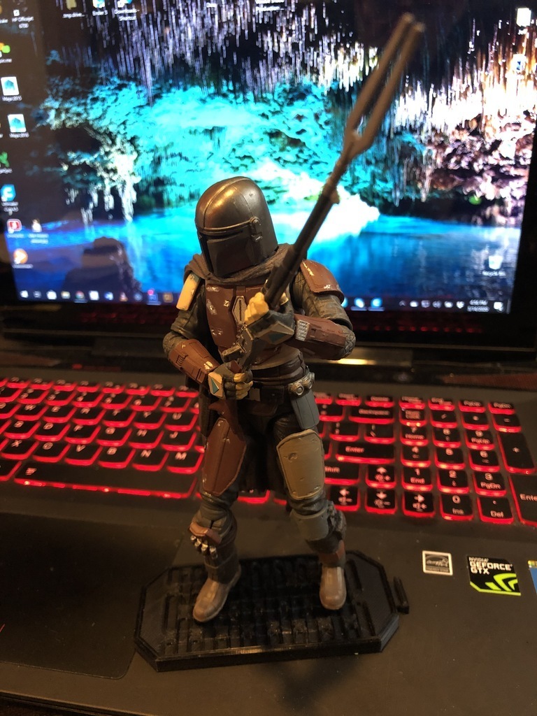 Black Series 6 inch action figure stand・Free OBJ File for ・Cults