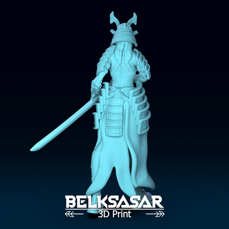 STL file Samurai Girl 3D print model 🗡️ ・3D printing model to download ...