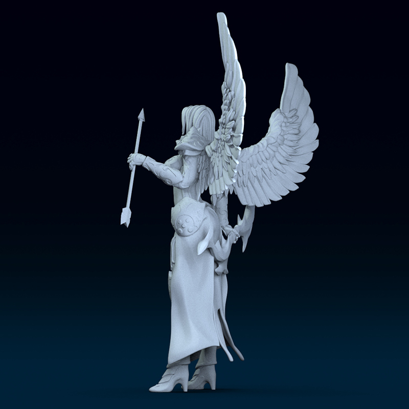 ♀️ Female Archer Angel 3D print model・ STL File for ・Cults