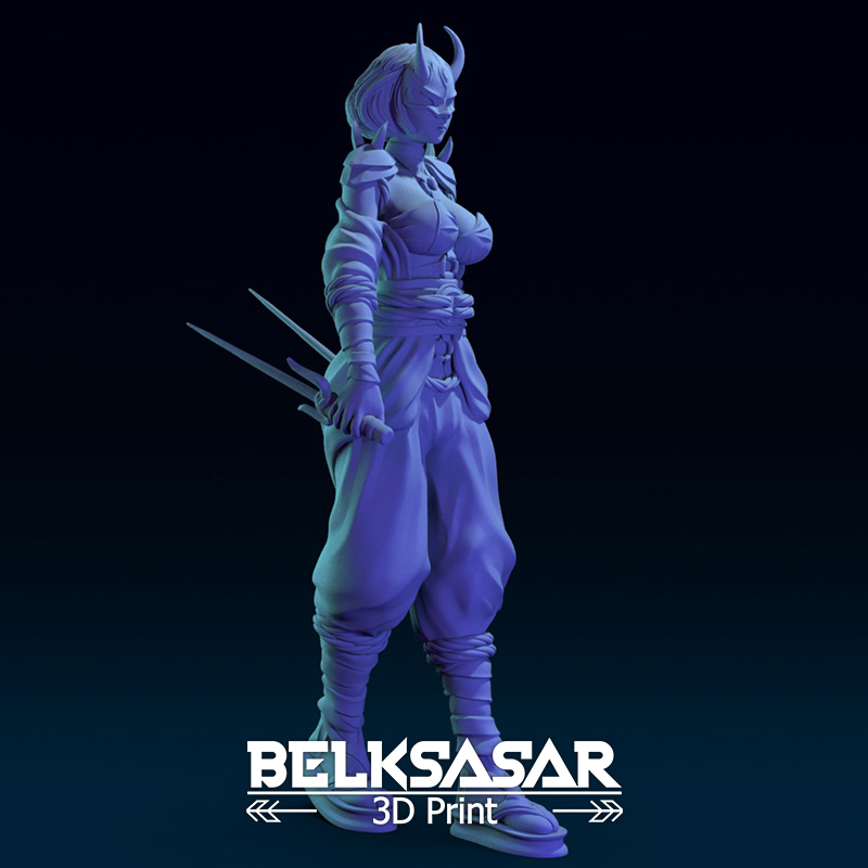 STL file Ninja Girl 3D print model 🥷 ・3D print object to download・Cults