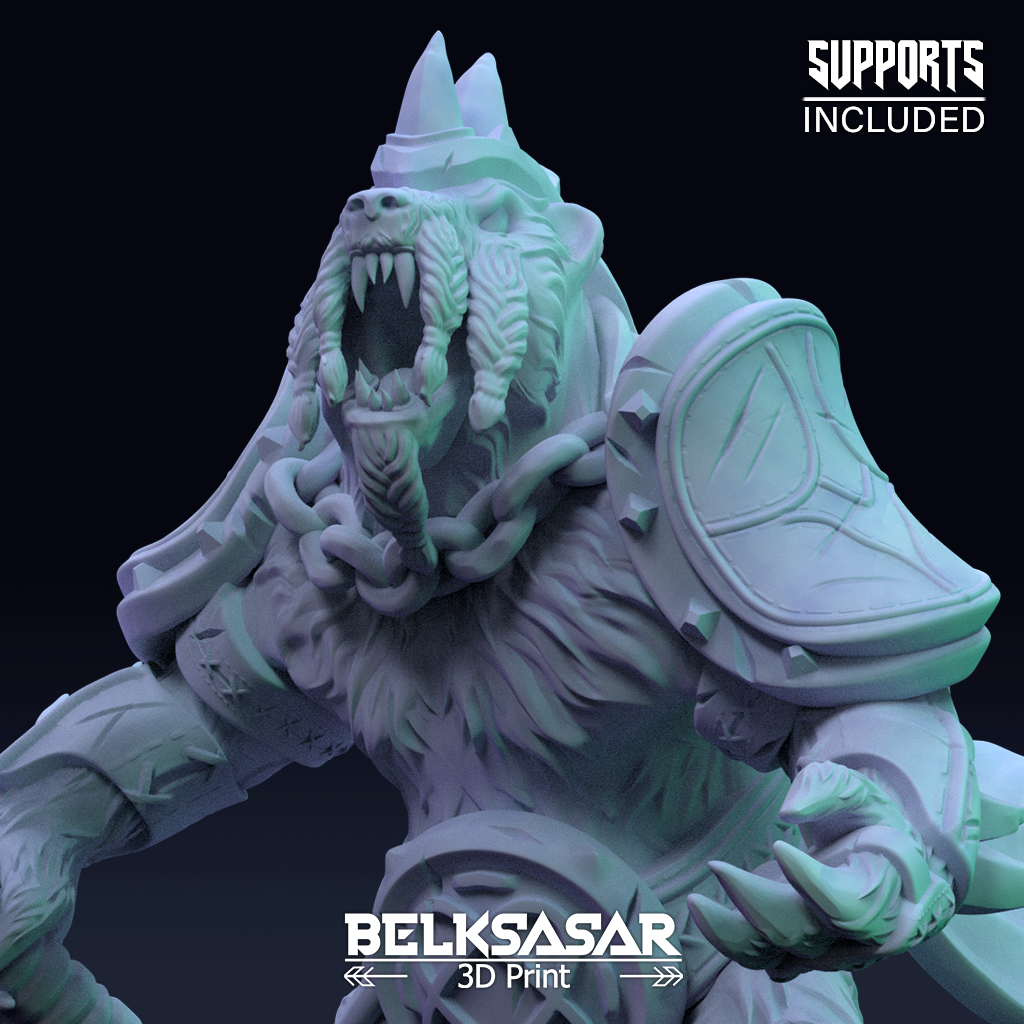 STL file Werebear Leader 🔨 ・3D printable model to download・Cults