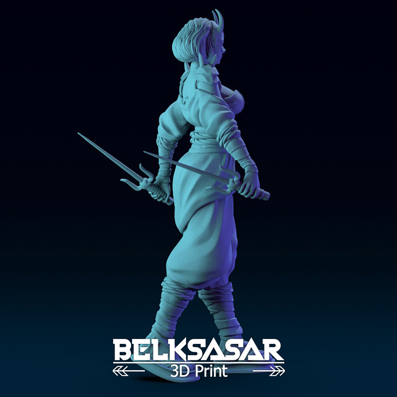 STL file Ninja Girl 3D print model 🥷 ・3D print object to download・Cults