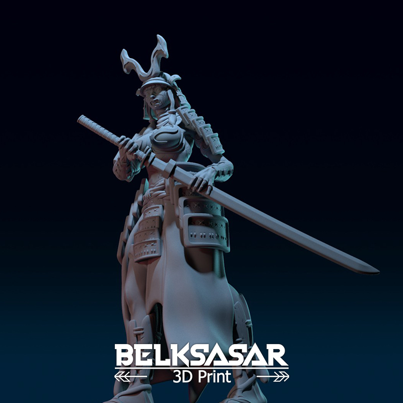 STL file Samurai Girl 3D print model 🗡️ ・3D printing model to download ...